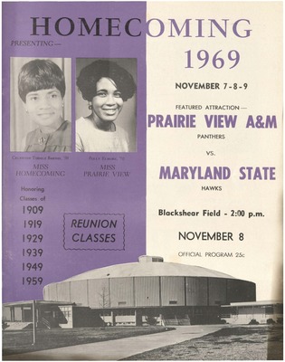 "Nov 8, 1969 - Prairie View A&M vs Maryland State" by Prairie View A&M ...